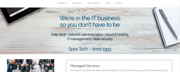 Redesigned Website | SpireTech Portland IT Services Blog